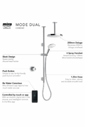 Mira Mode Dual Ceiling Fed (High Pressure / Combi Boiler) Digital ...